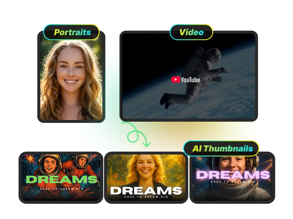Pembuat Thumbnail YouTube AI Gratis - WayinVideo