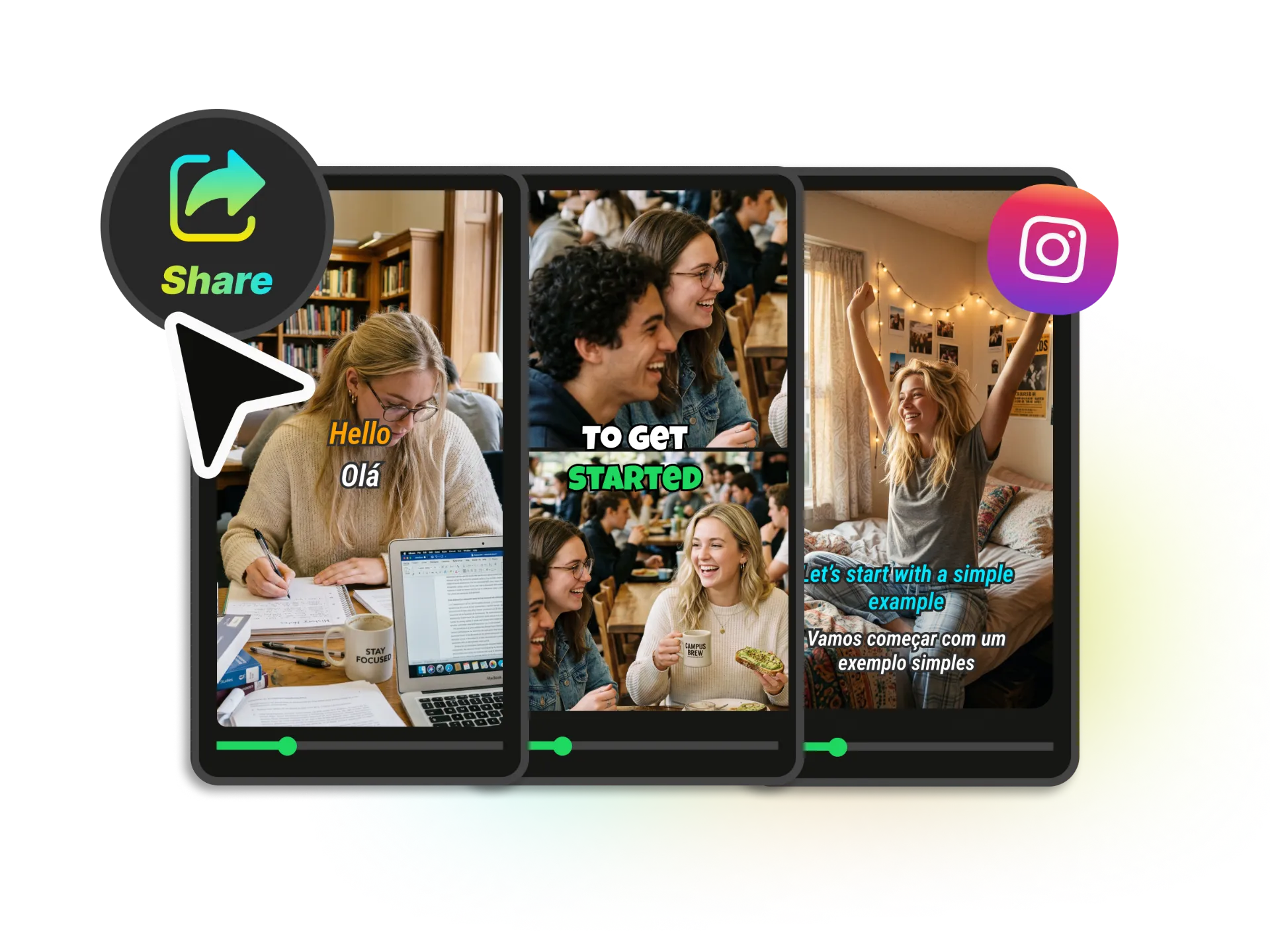 Criador de Reels com IA Grátis | Crie Reels Virais para Instagram em ...